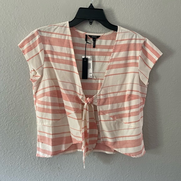 Buffalo David Bitton | Tops | Nwt Cream And Orange Cop Top | Poshmark